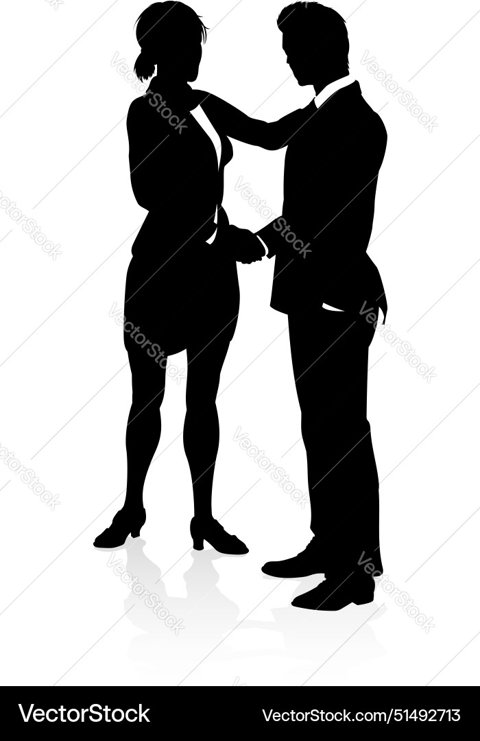 Business people silhouette Royalty Free Vector Image