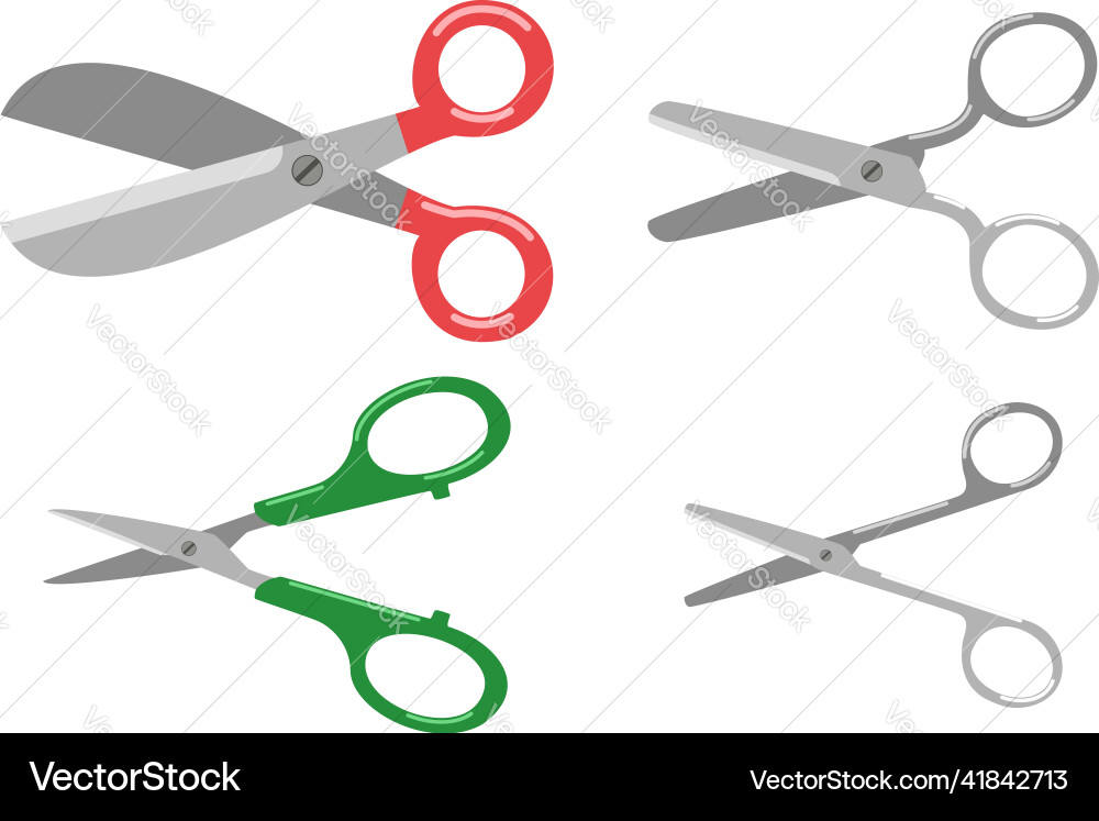 Cutting scissors Royalty Free Vector Image - VectorStock