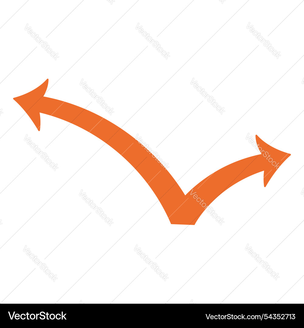 Double arrow or pointer for creating dynamic web Vector Image
