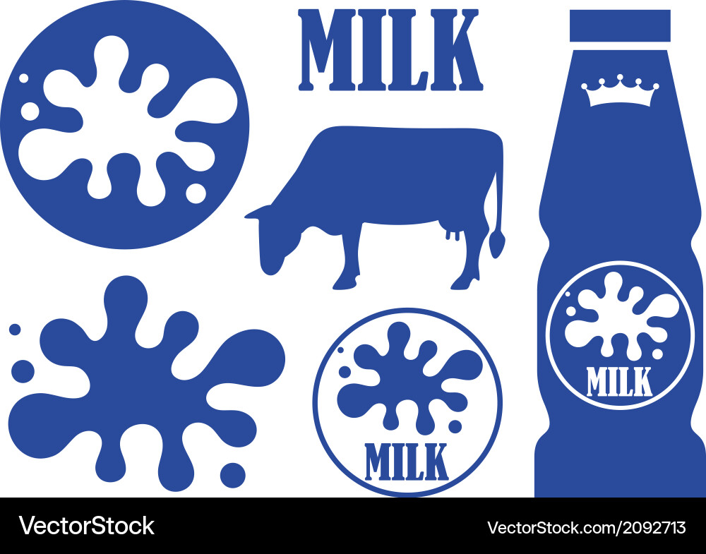 Milk Royalty Free Vector Image - VectorStock