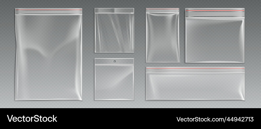 Transparent Plastic Bag Zipper Vector Images (over 680)