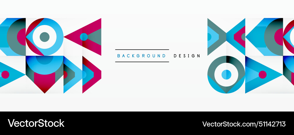 Vibrant azure geometric pattern with arrows Vector Image