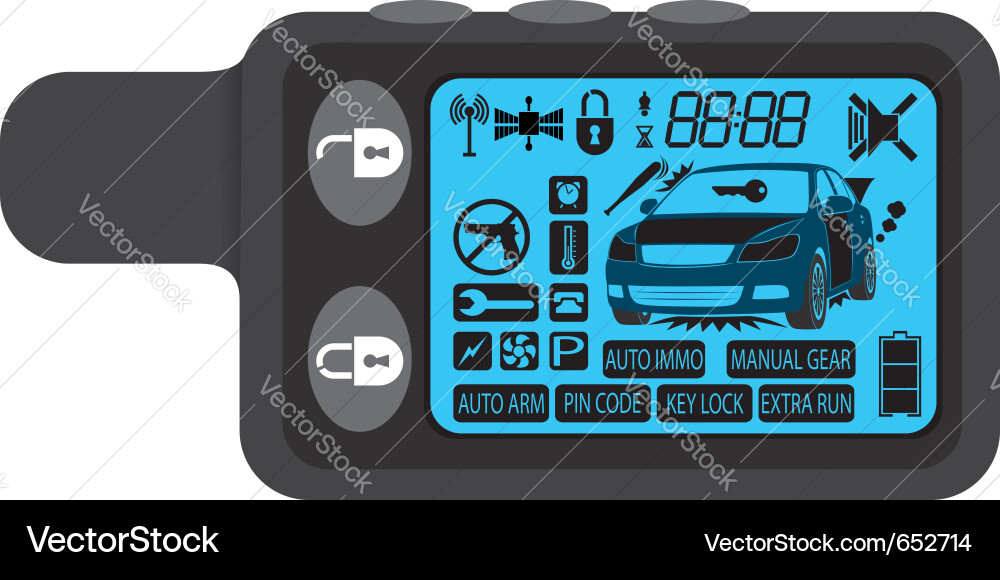 Car alarm Royalty Free Vector Image - VectorStock