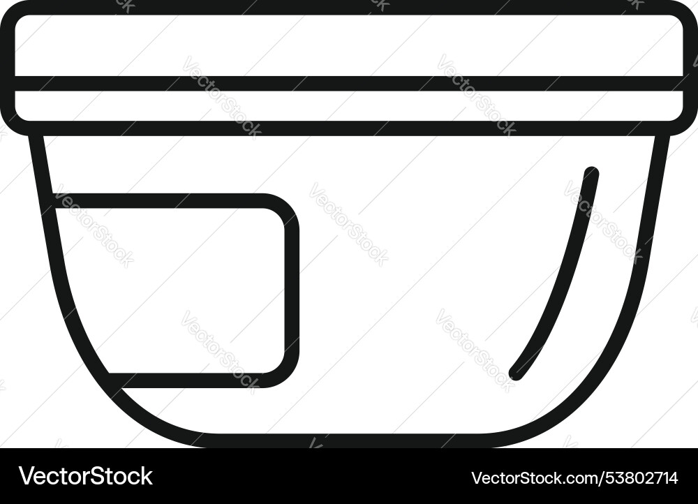 Plastic container with label for food storage Vector Image