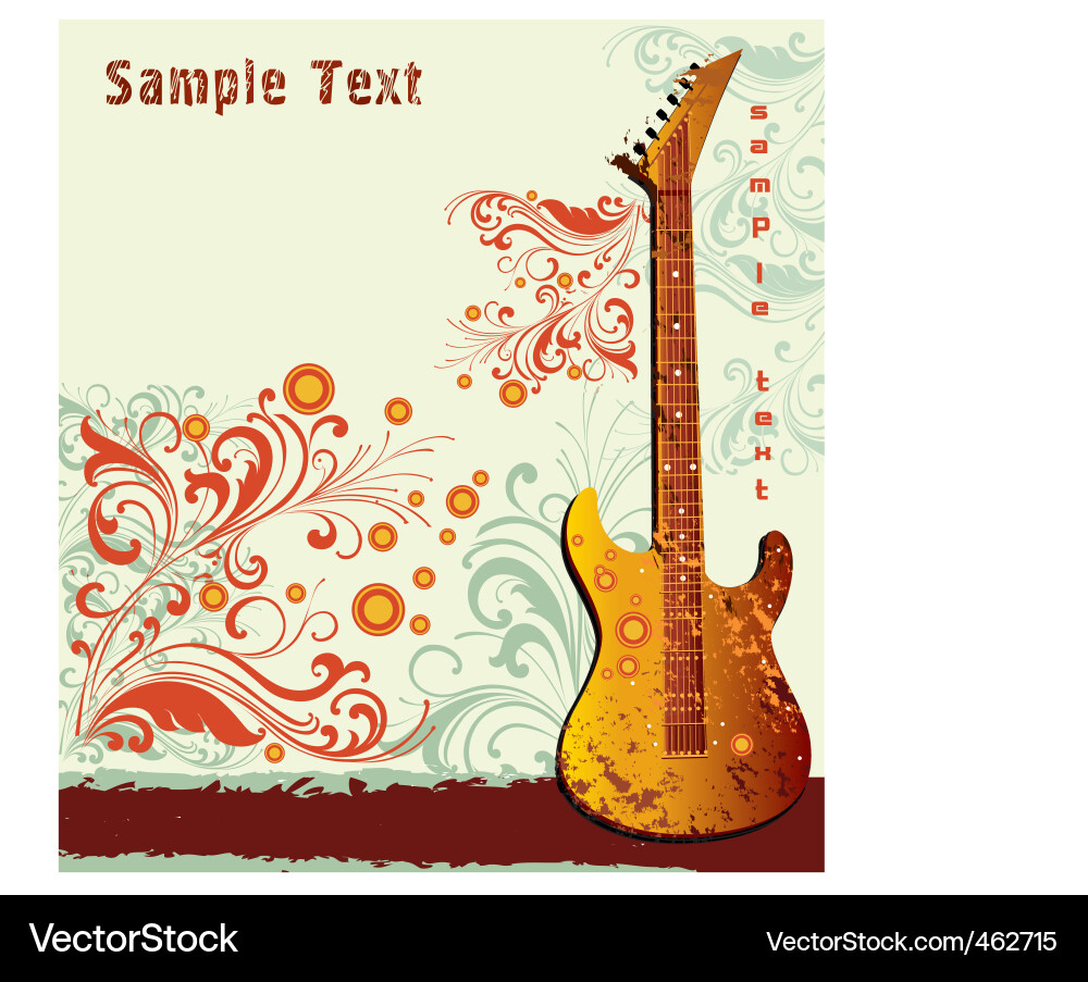 Guitar Royalty Free Vector Image - VectorStock