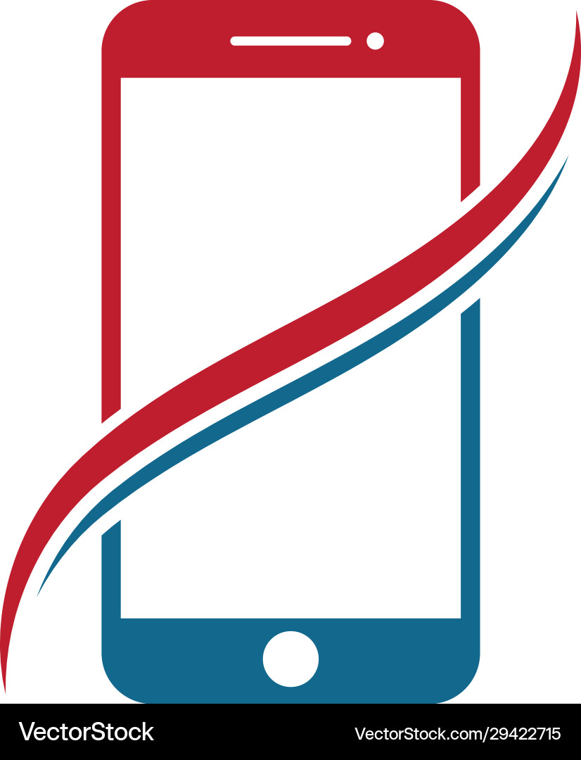 Smartphone logo icon design Royalty Free Vector Image