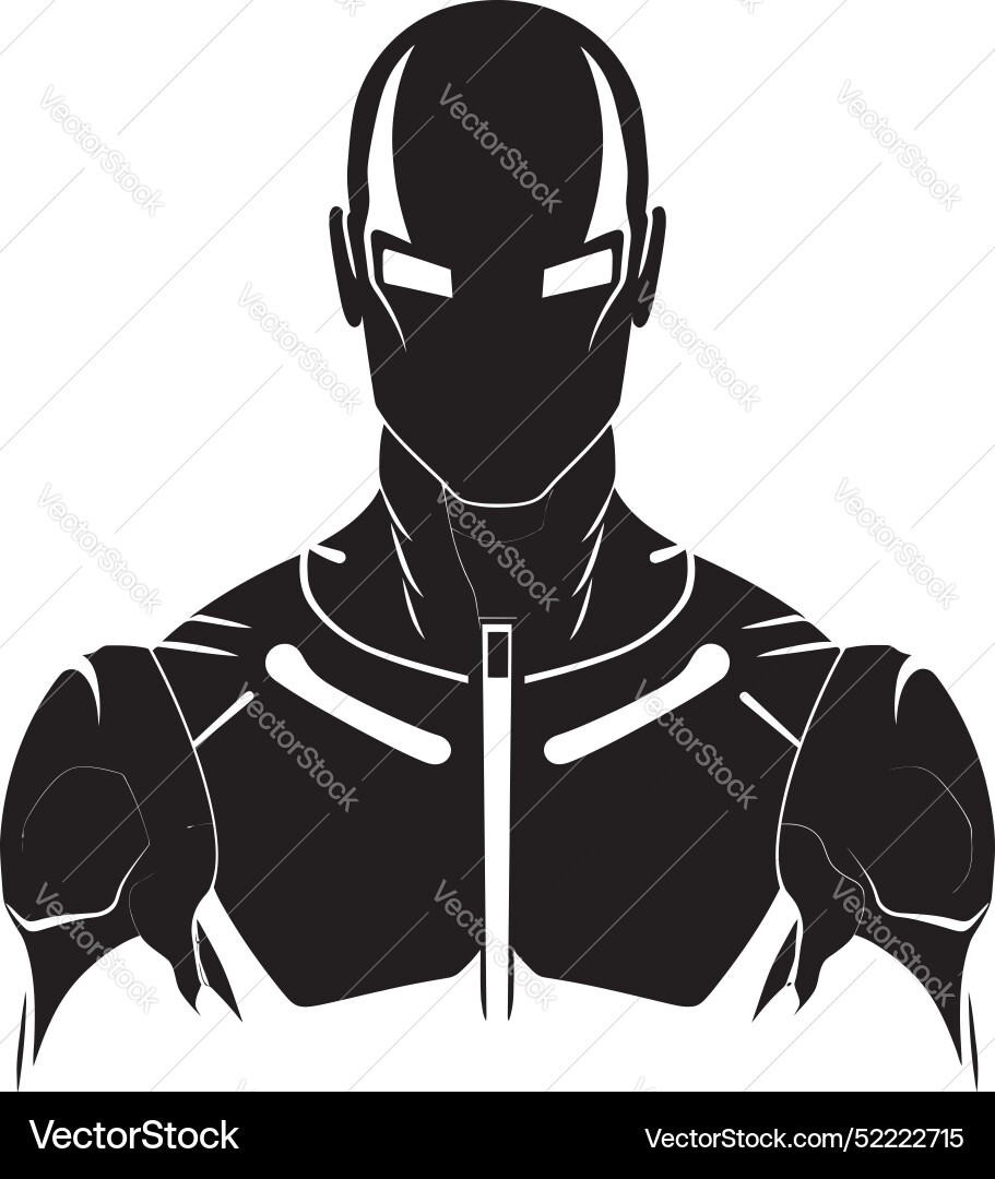 Techframe humanoid design cyberform android Vector Image