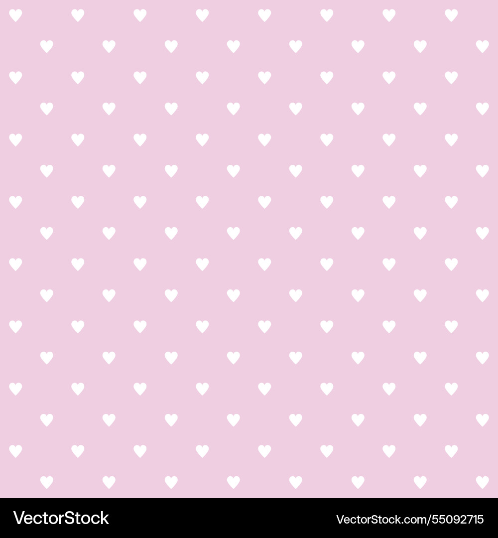 White heart pattern Royalty Free Vector Image - VectorStock