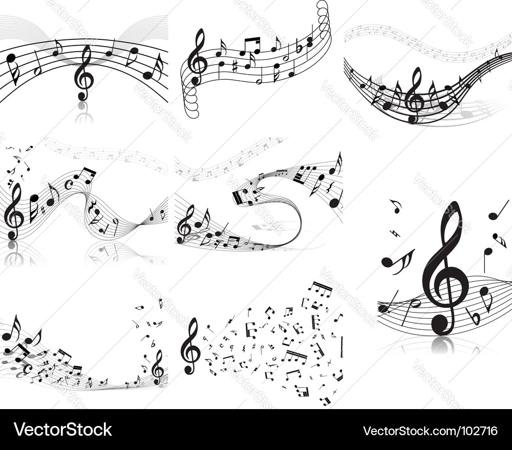 Notes staff Royalty Free Vector Image - VectorStock