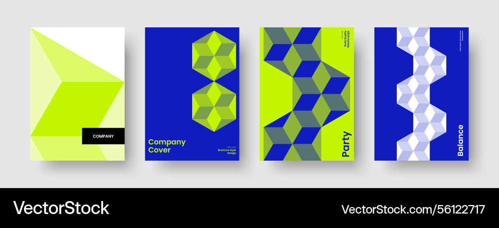 Abstract poster layout isolated business Vector Image