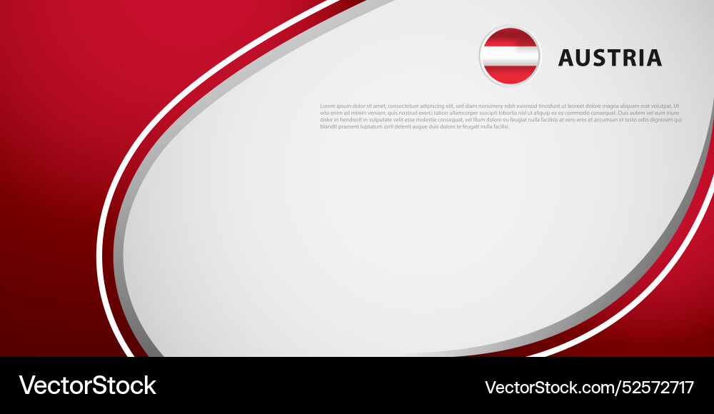 Austria layout background concept design template Vector Image