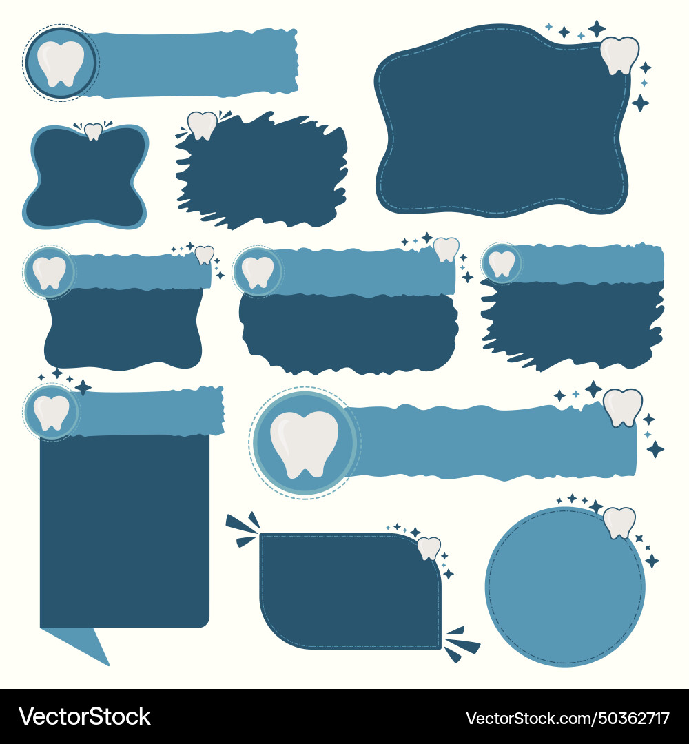 Banner dental care with tooth Royalty Free Vector Image