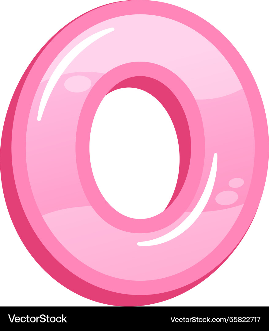 O balloon font english alphabet Royalty Free Vector Image