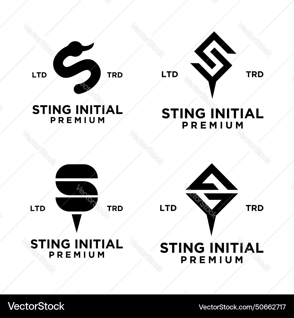 S sting letter logo icon design Royalty Free Vector Image
