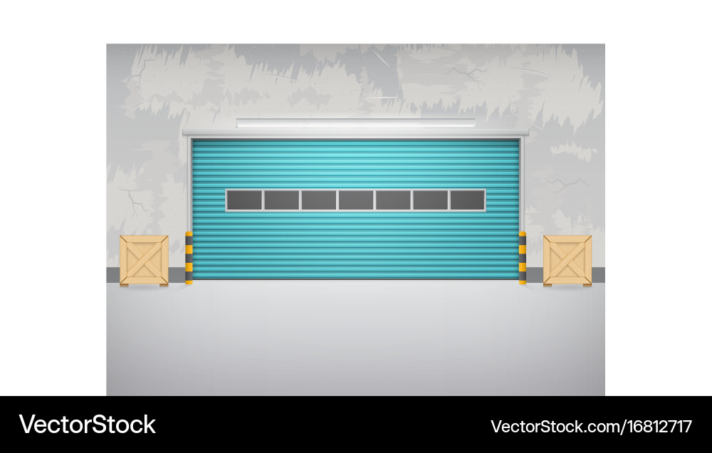 Shutter door Royalty Free Vector Image - VectorStock