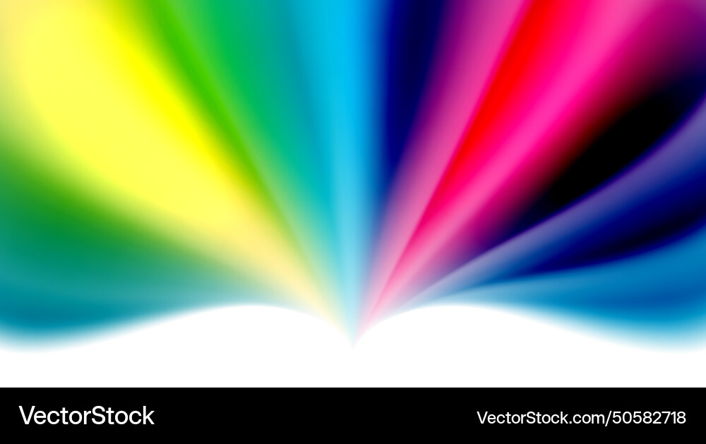 Color mixing liquid rainbow shape background Vector Image
