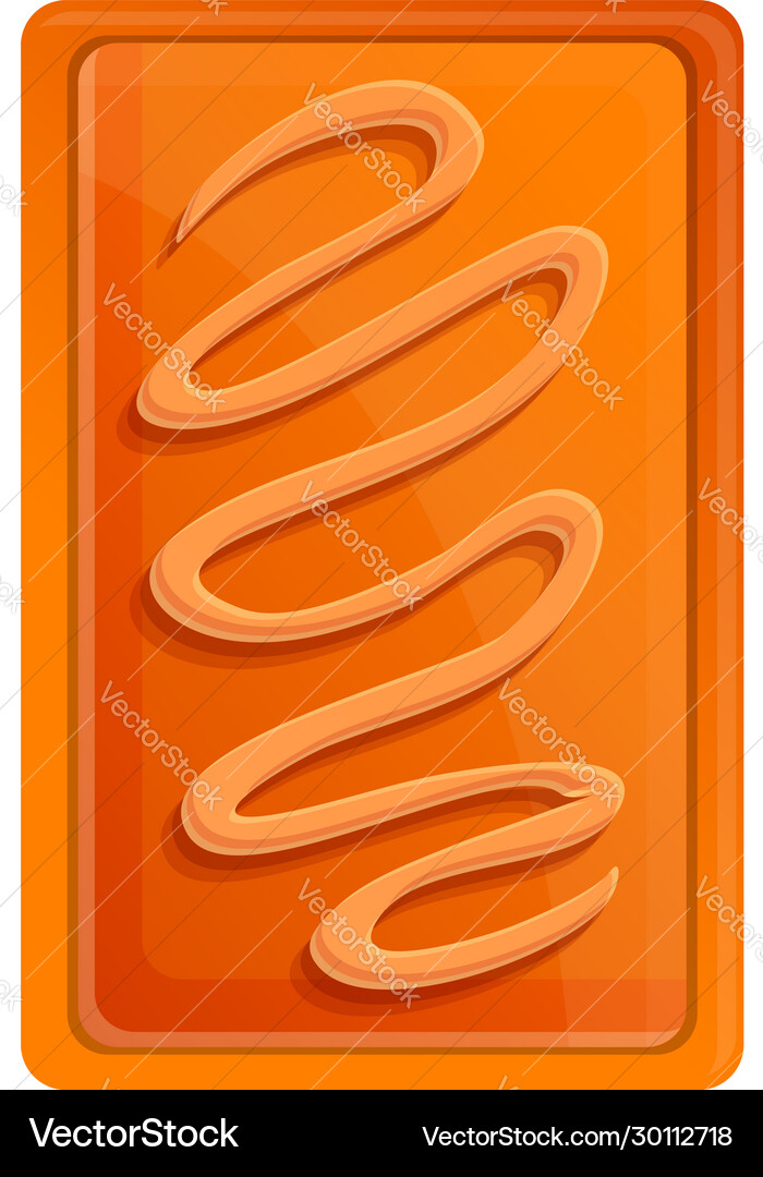 Cream cookie icon cartoon style Royalty Free Vector Image