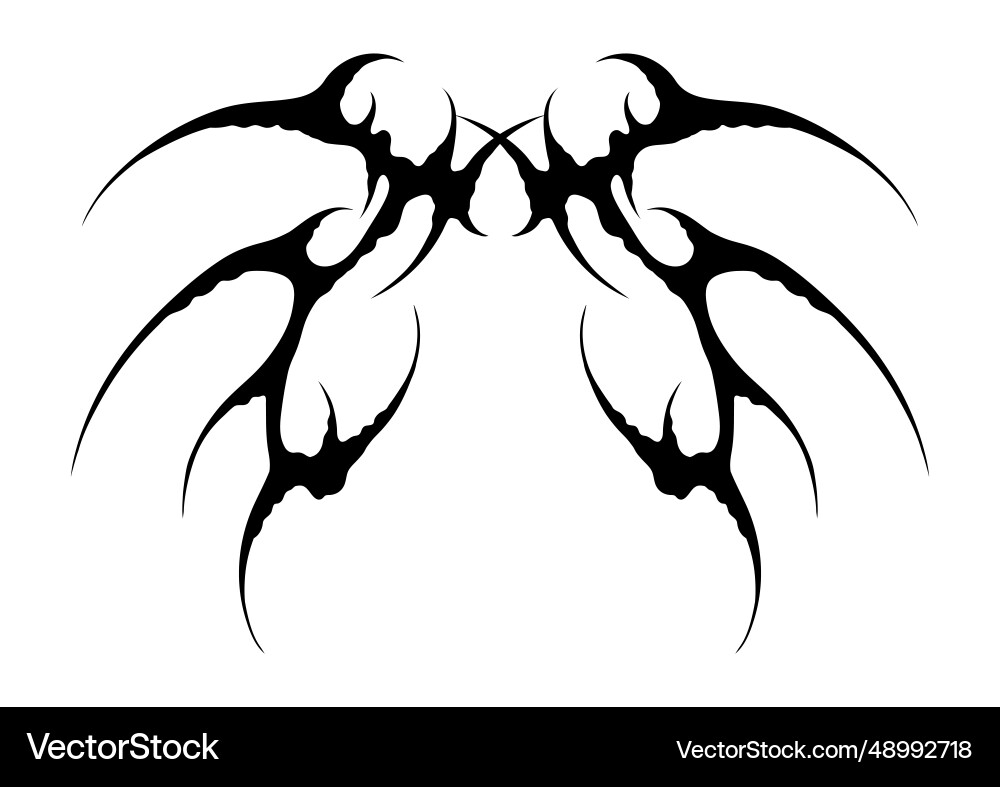 Cyber sigilism design neo tribal gothic style Vector Image