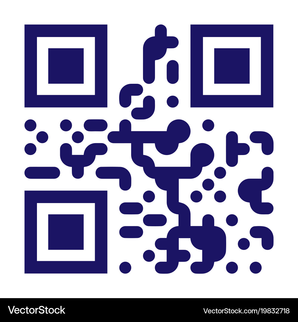 Sample qr code scan with smart phone Royalty Free Vector