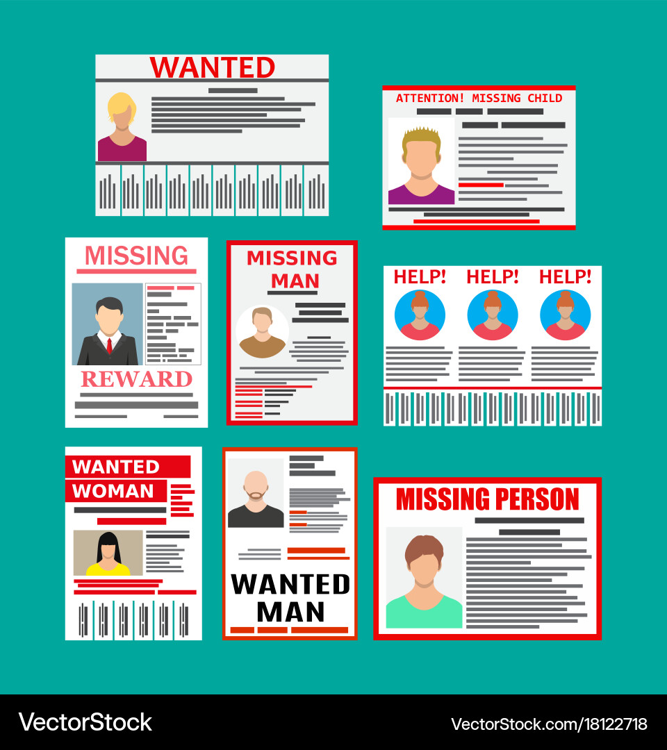 Wanted Person Vector Images (over 3,100)