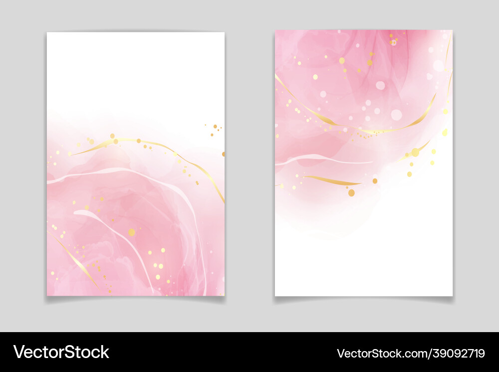 Abstract rose blush liquid watercolor background Vector Image