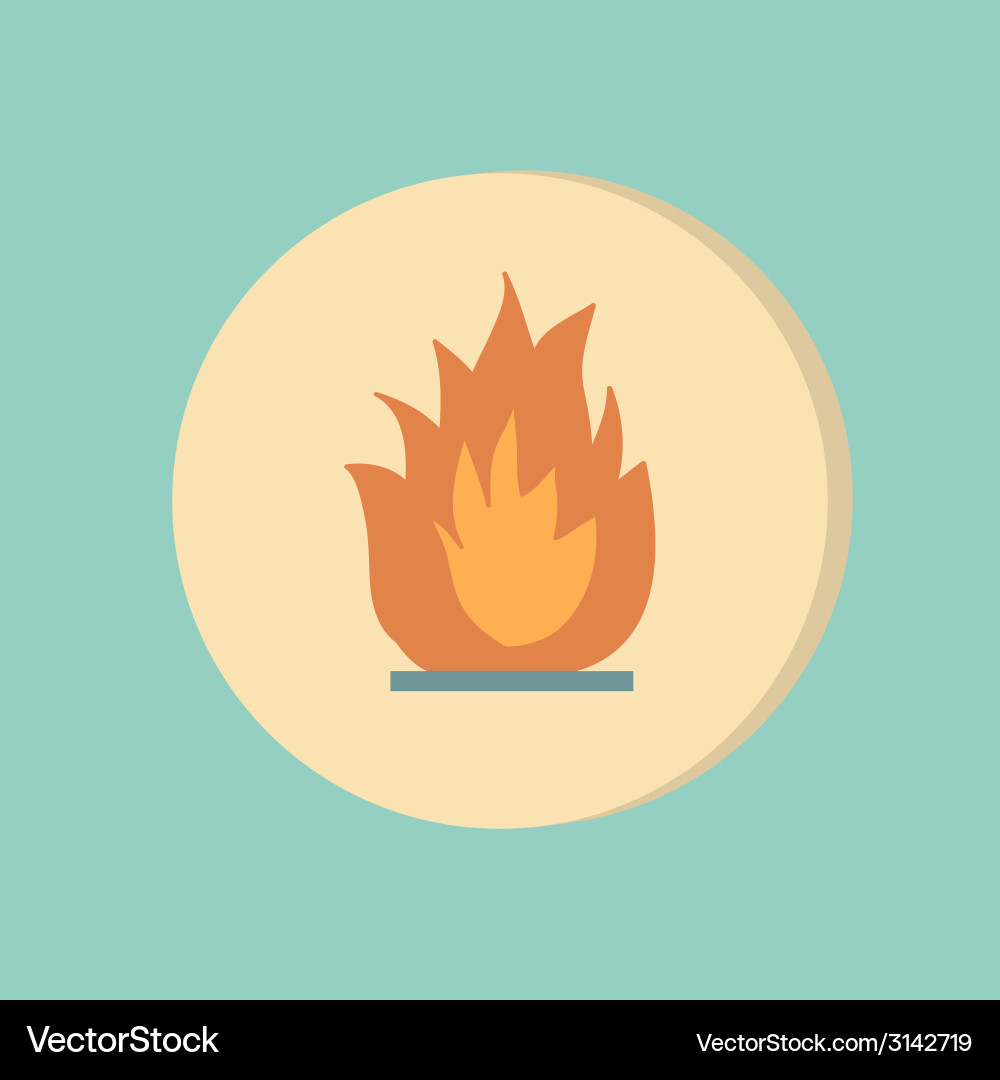 Fire sign Royalty Free Vector Image - VectorStock