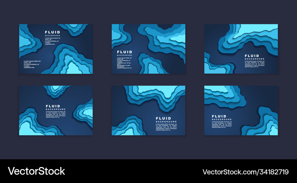 Fluid backgrounds Royalty Free Vector Image - VectorStock