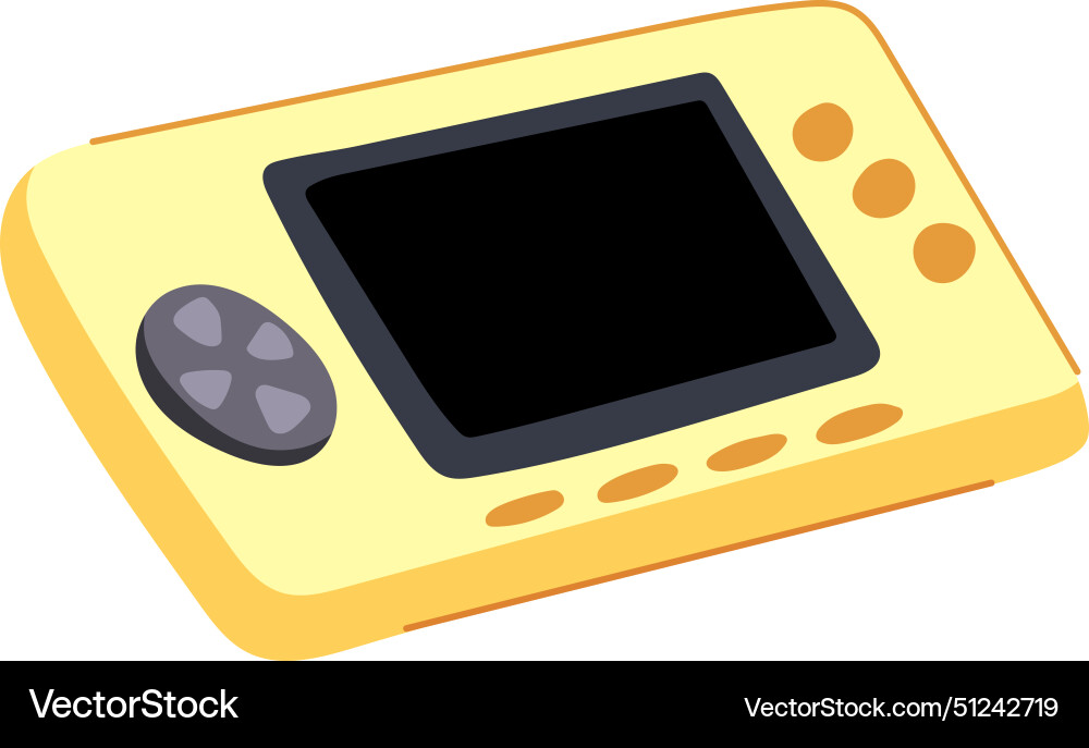 Gadget portable gaming device cartoon Royalty Free Vector