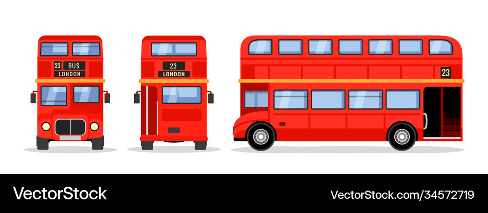 Double Decker Bus Cartoon Graphic Design Of Double Decker Buses