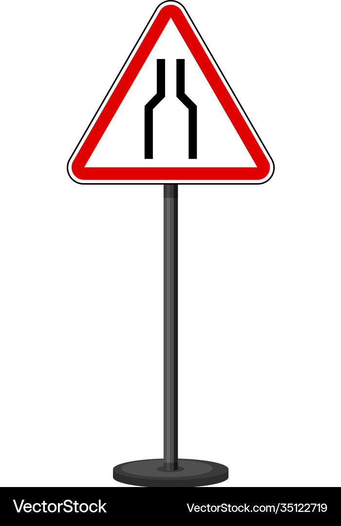 Red traffic sign on white background Royalty Free Vector