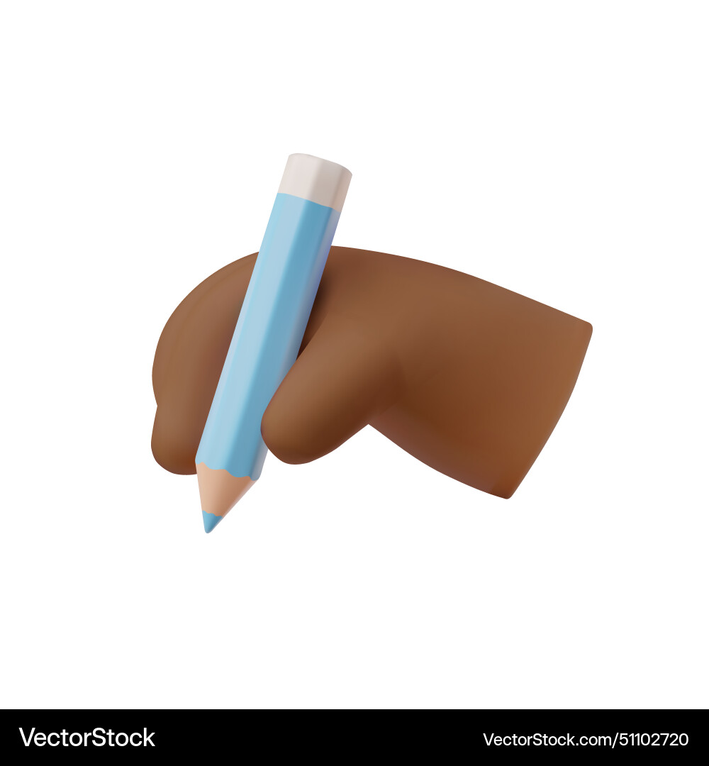 Depicting a 3d hand gesture Royalty Free Vector Image