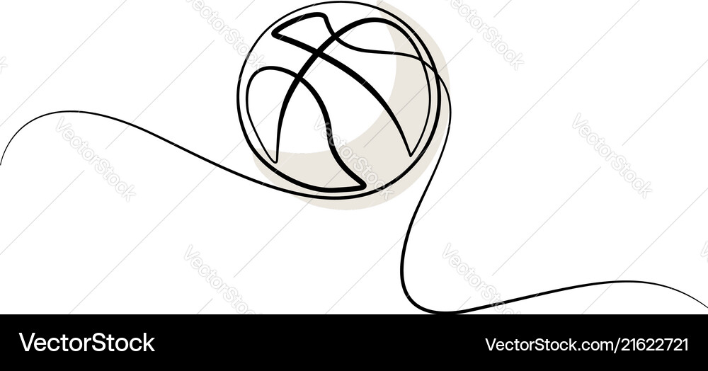 Basketball Line Art Icon Royalty Free Vector Image