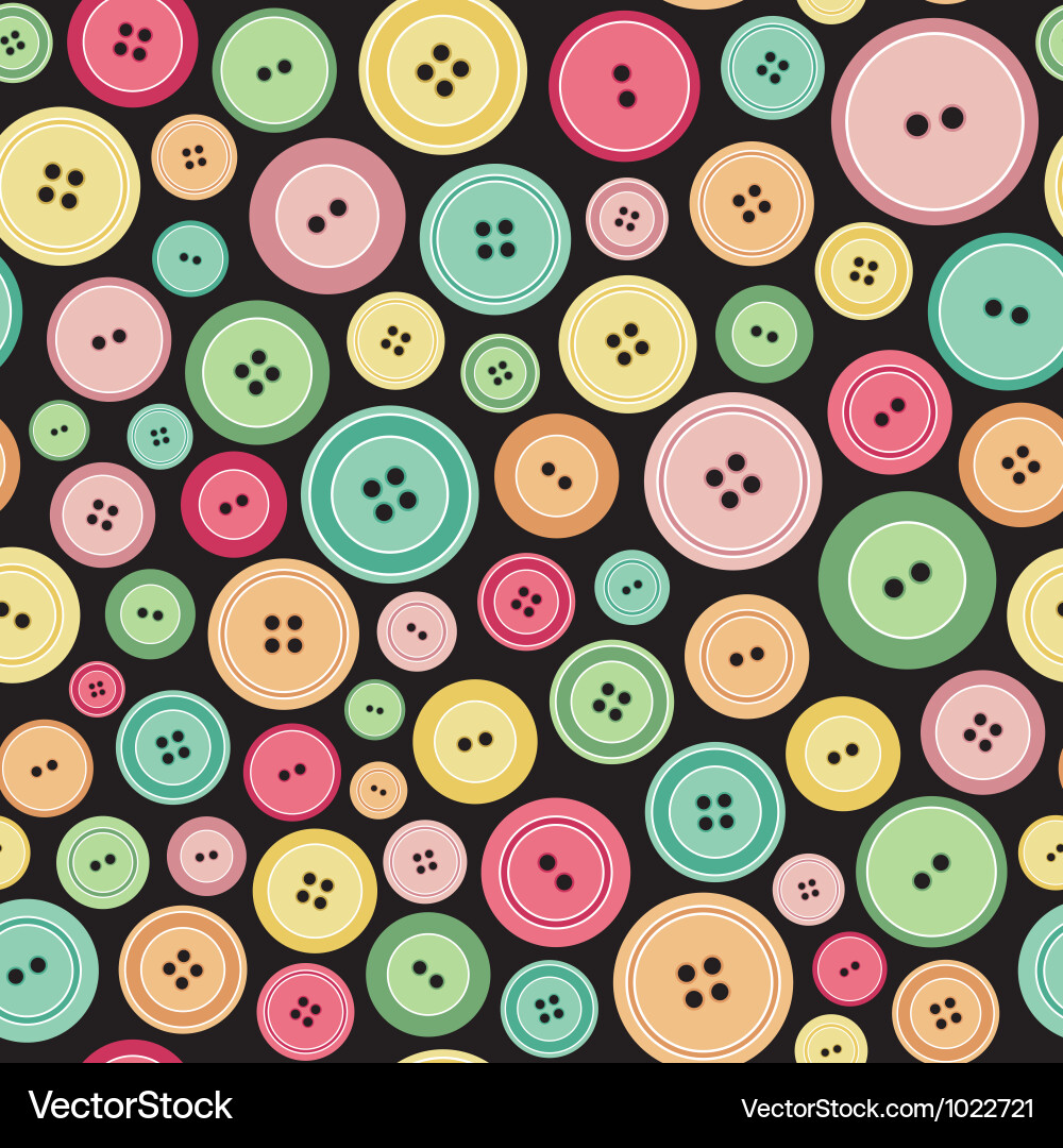 Colorful Button Pattern Royalty Free Vector Image