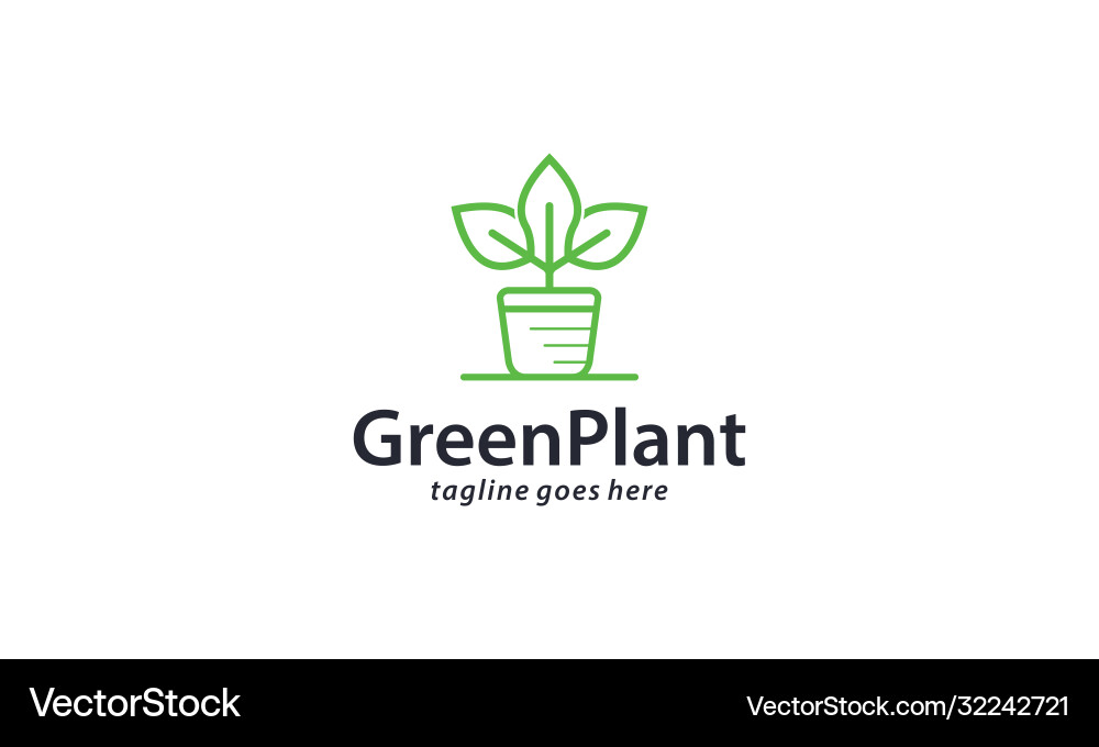 Creative and modern green leaf for natural Vector Image