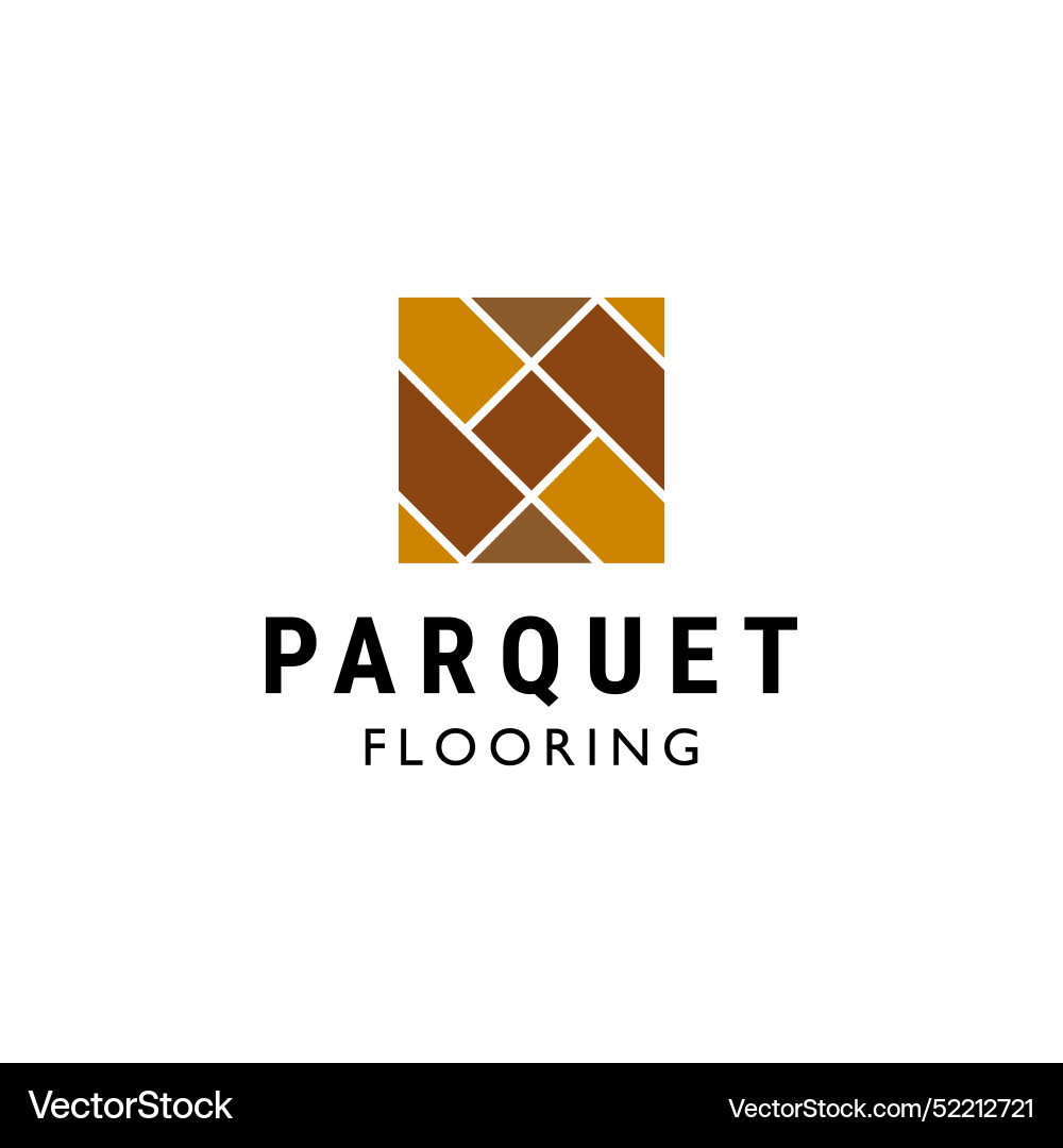 Parkett Holz Boden Logo Design Vorlage Lizenzfreier Vektor