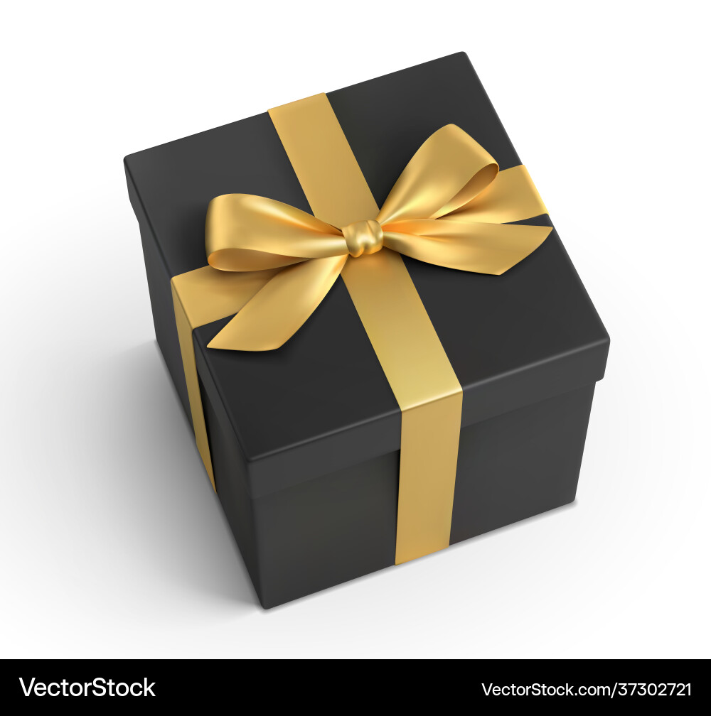 Realistic gift box Royalty Free Vector Image - VectorStock