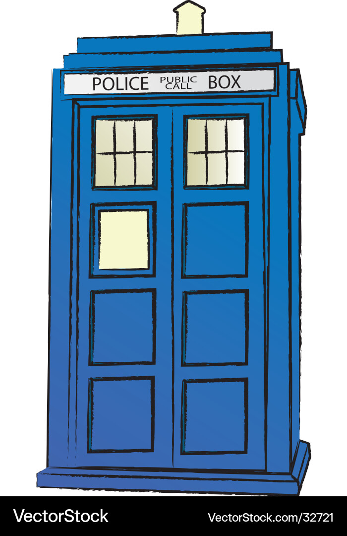 Tardis Royalty Free Vector Image - VectorStock