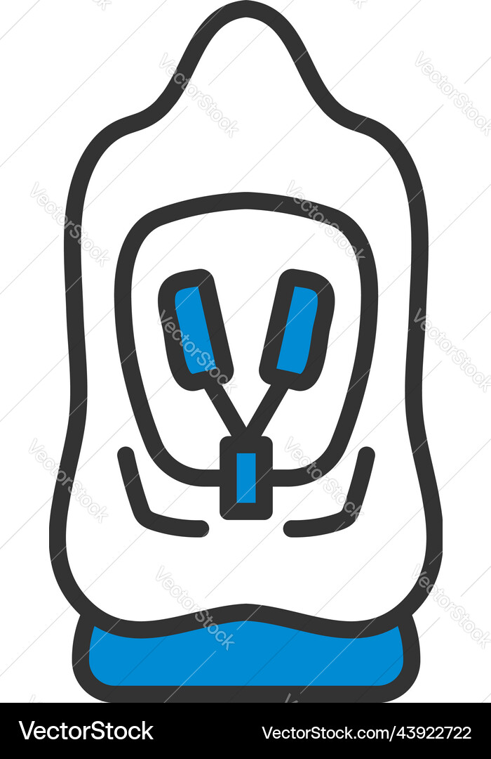 Baby car seat icon Royalty Free Vector Image - VectorStock