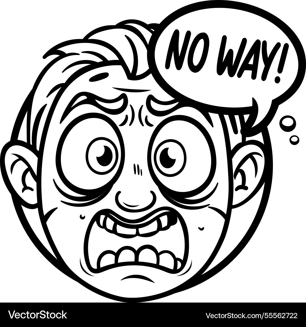 No way Royalty Free Vector Image - VectorStock