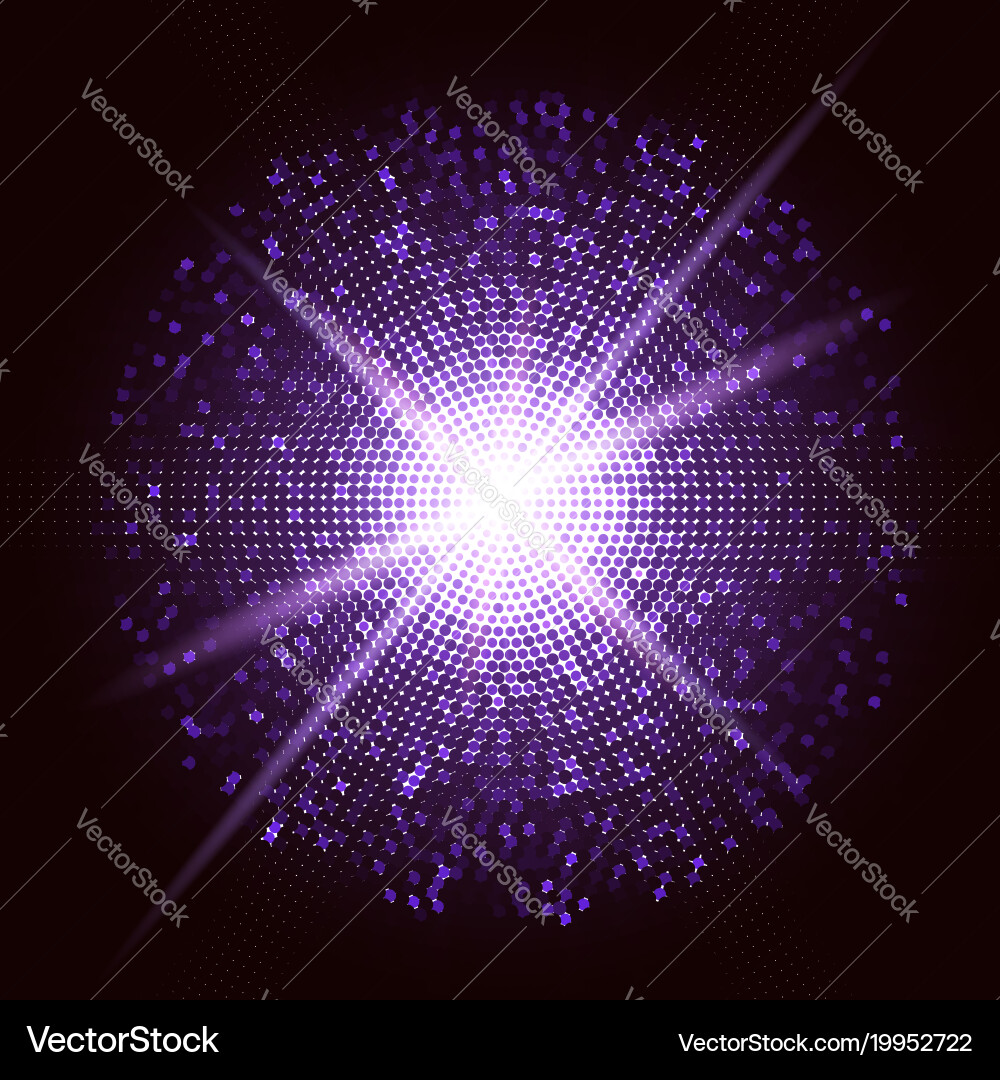 Sparkle halftone exposure effect Royalty Free Vector Image