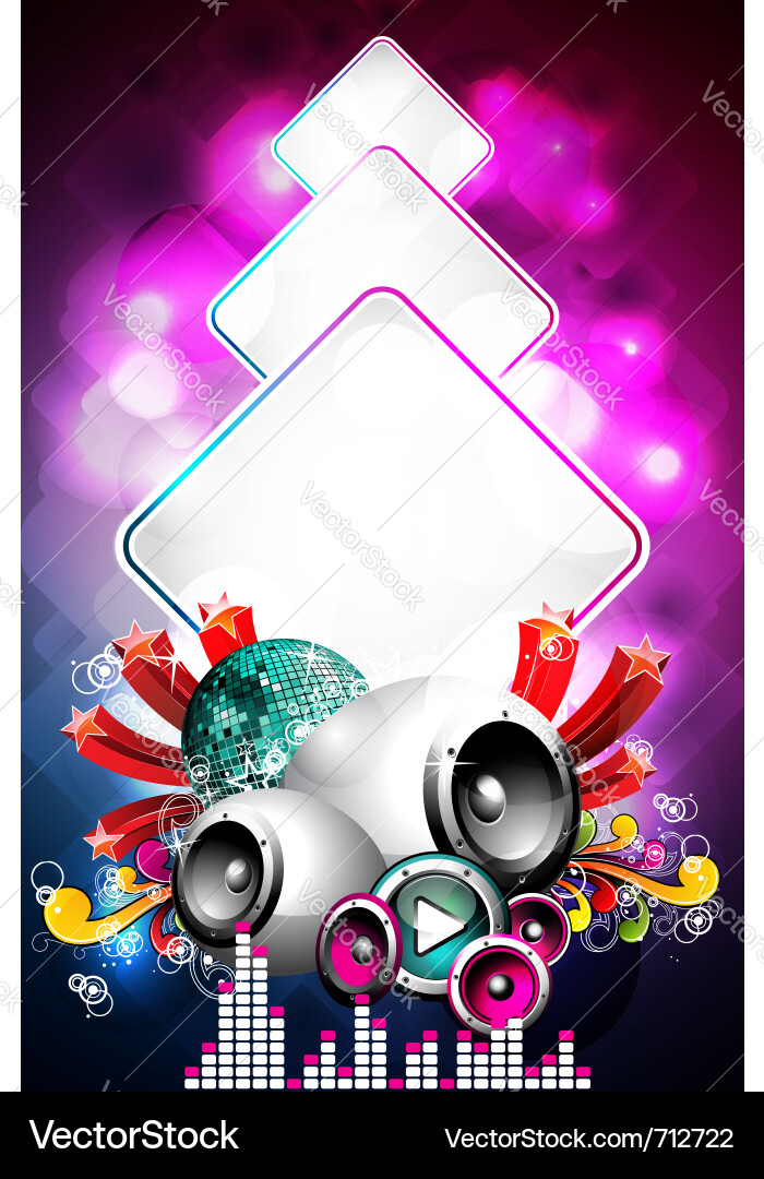 Speaker and design elements Royalty Free Vector Image