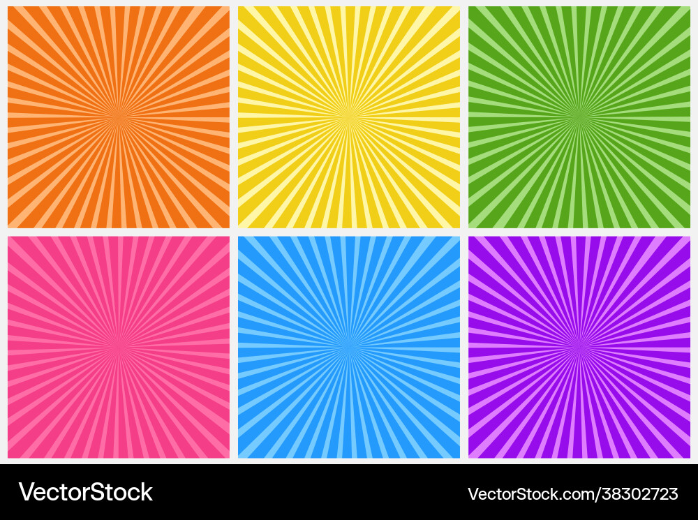 Collection abstract colorful striped Royalty Free Vector
