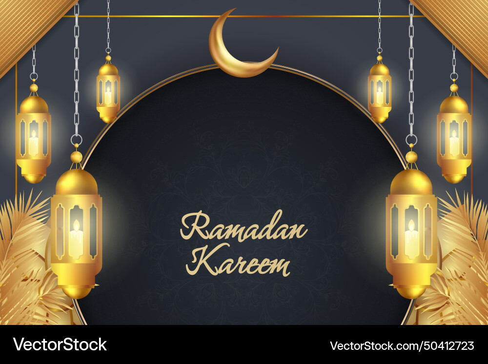 Ramadan kareem islamic background Royalty Free Vector Image