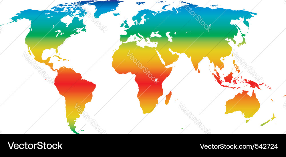Climate world map Royalty Free Vector Image - VectorStock