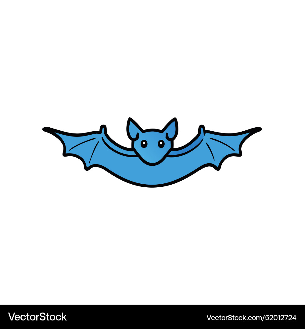 Fruit bat swims icon Royalty Free Vector Image