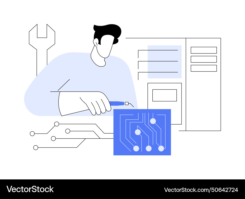 Hardware repair isolated cartoon Royalty Free Vector Image