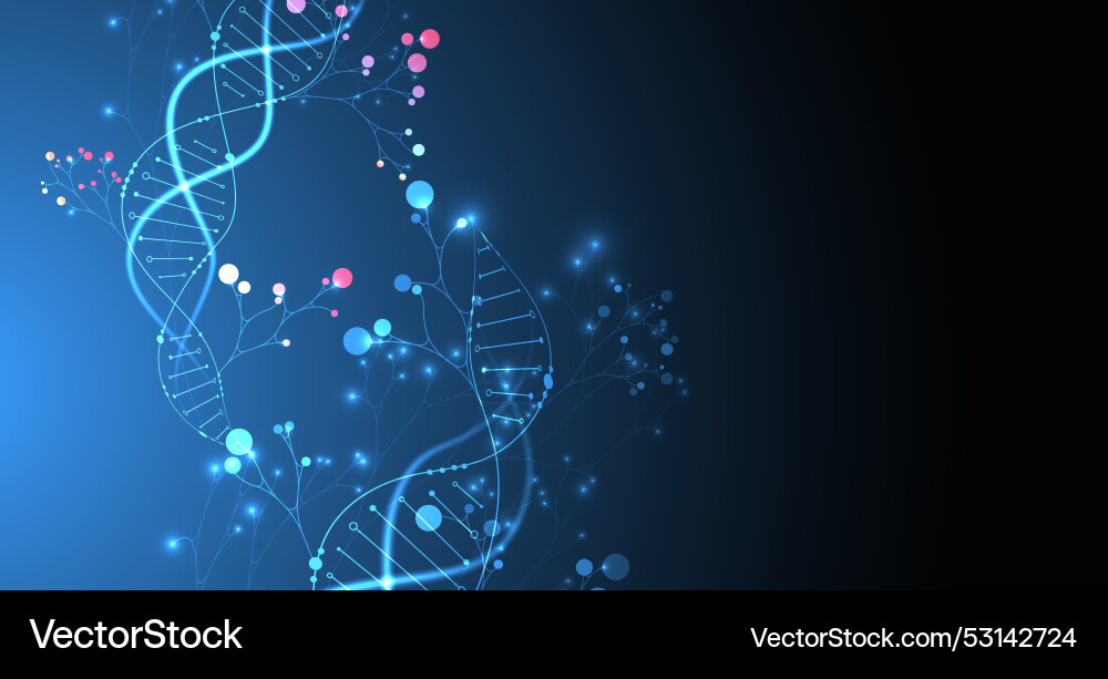 Scientific medical background with abstract image Vector Image