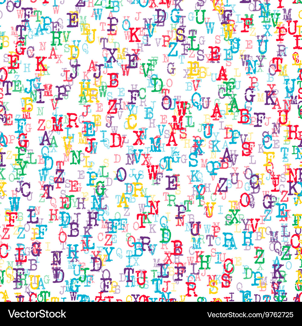 Alphabet background color Royalty Free Vector Image