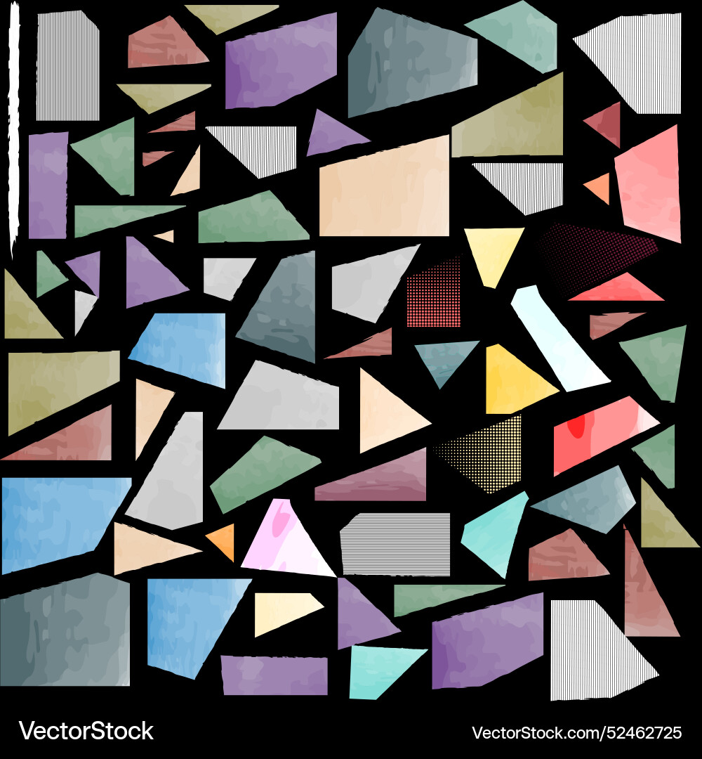 Large collection of torn paper frames Royalty Free Vector