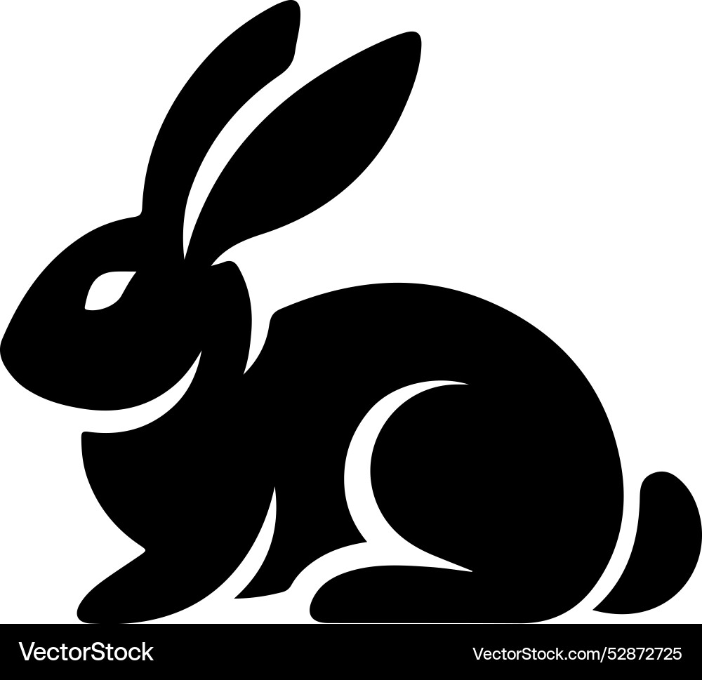 Rabbit isolated design Royalty Free Vector Image